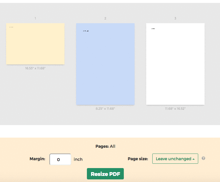 Resize PDF Online